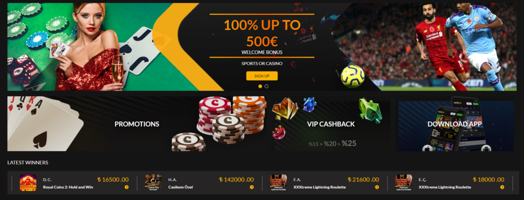 CasiBom Casino - 100% up to £500 Bonus On The First Deposit